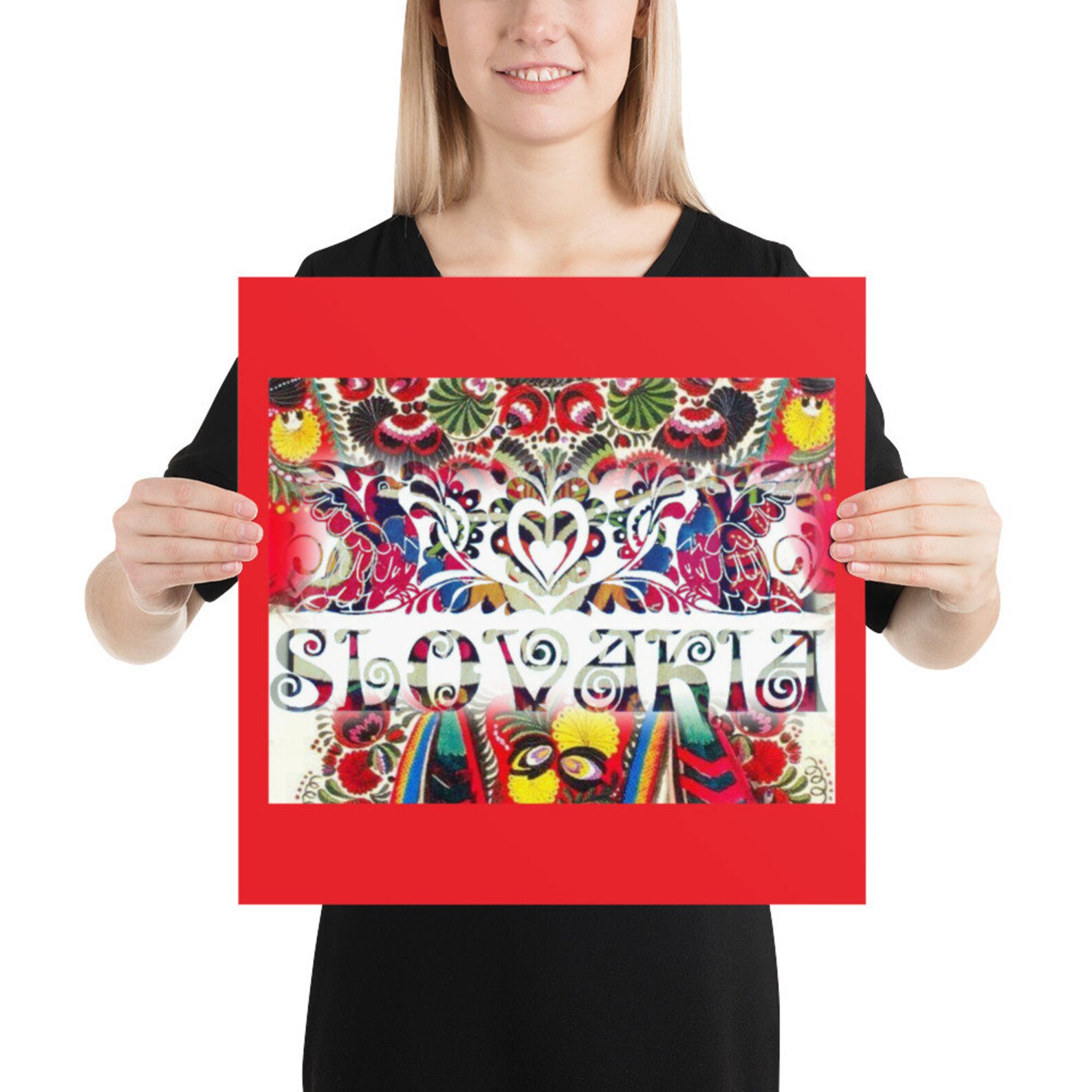 SLOVAKIA / Poster / Wall Decoration / Wall Print ( Slovak Folk Pattern ...