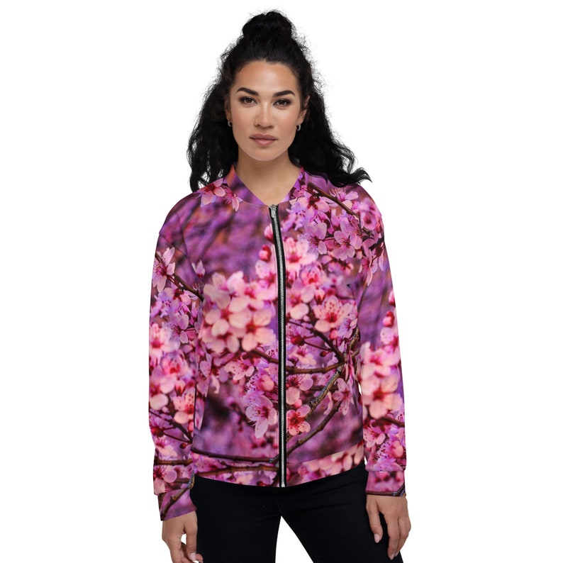 Sakura Cherry Blossom / Unisex Bomber Jacket - Etsy