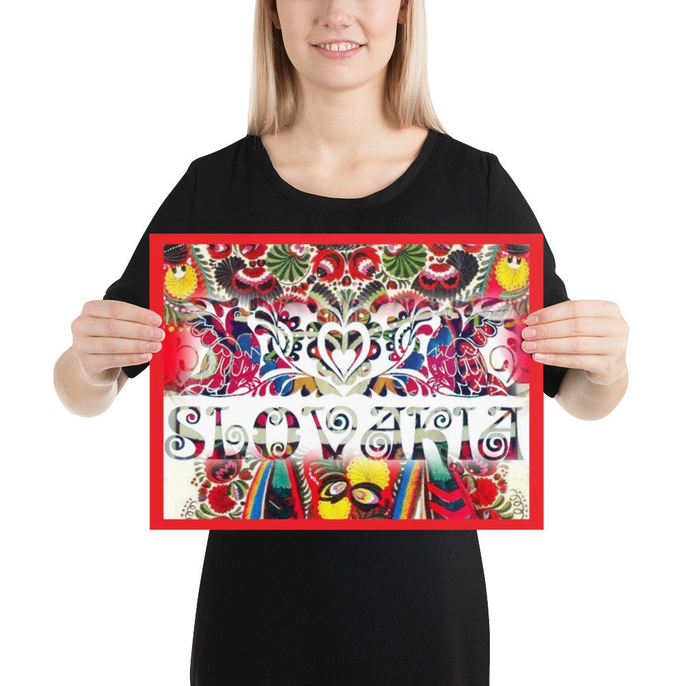 SLOVAKIA / Poster / Wall Decoration / Wall Print Slovak Folk - Etsy
