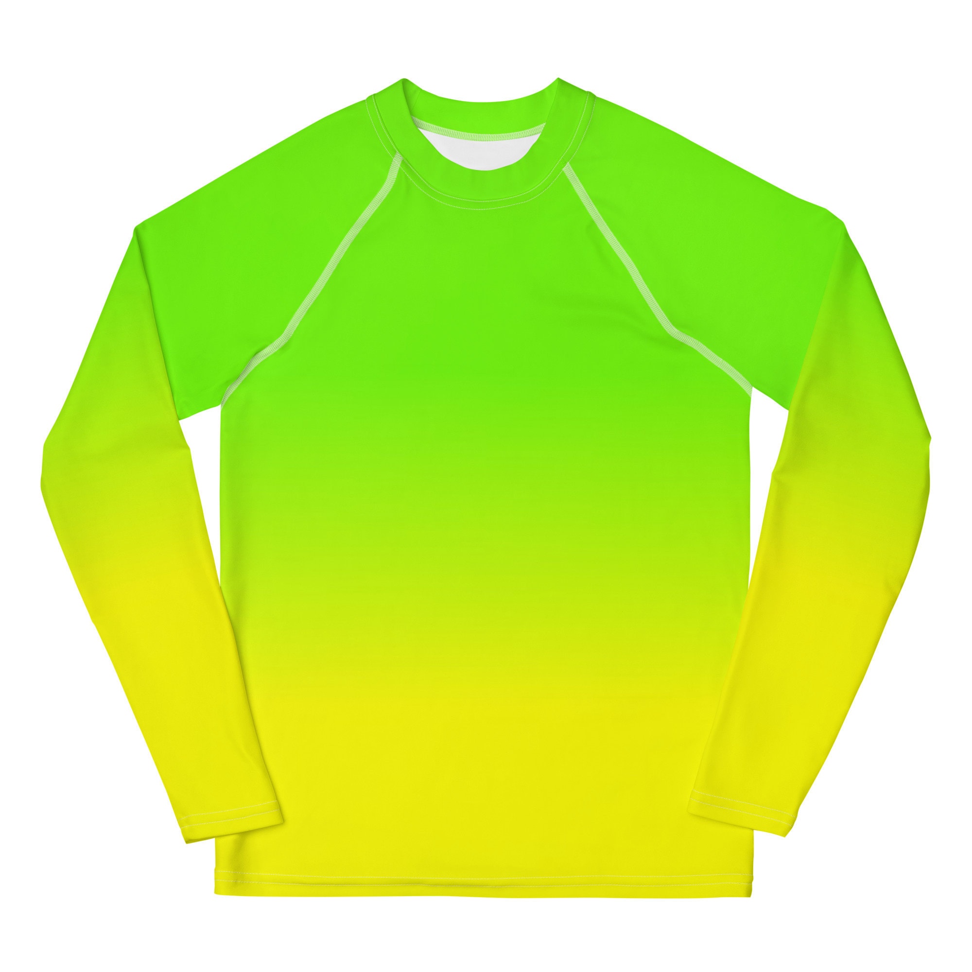 Neon Lime Green & Yellow / Youth Rash Guard / Girl's Rash Guard / Boy's ...