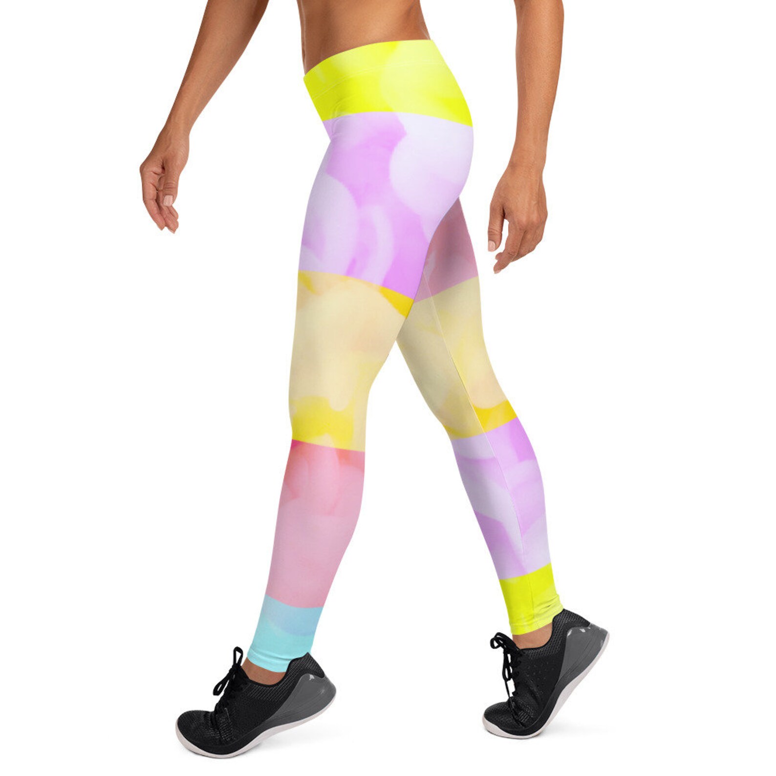 Neon Pastels Leggings / Pastel Colors Leggings / Colorful Leggings - Etsy