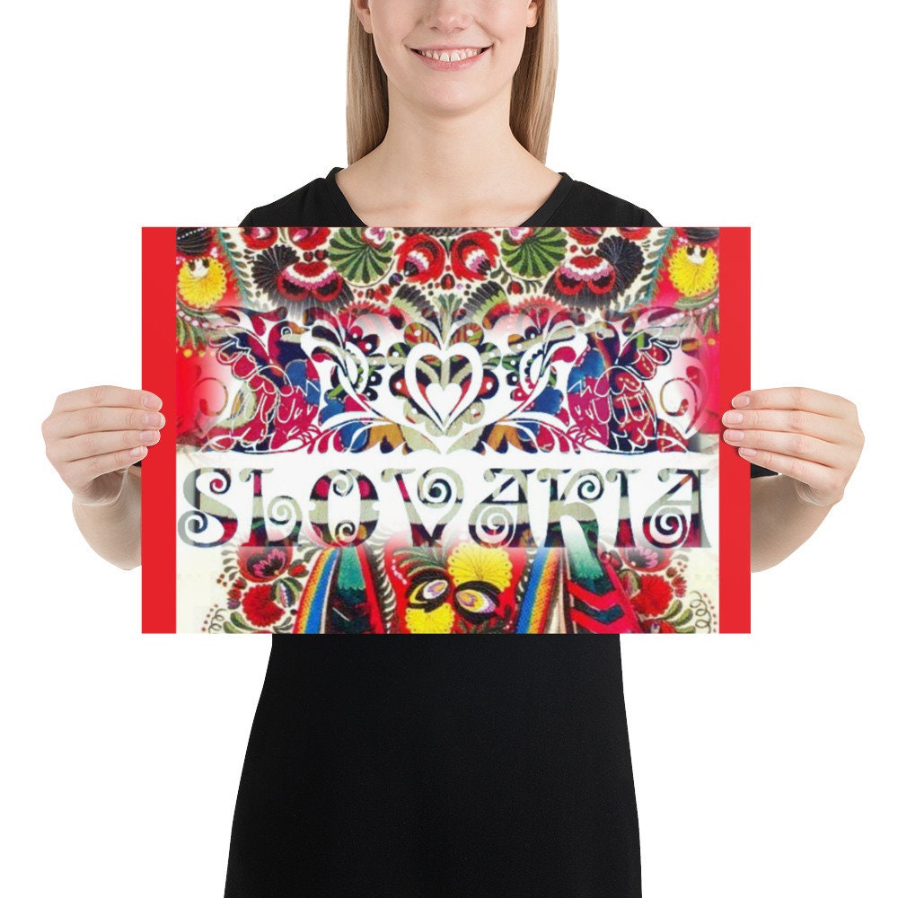 SLOVAKIA / Poster / Wall Decoration / Wall Print Slovak Folk - Etsy