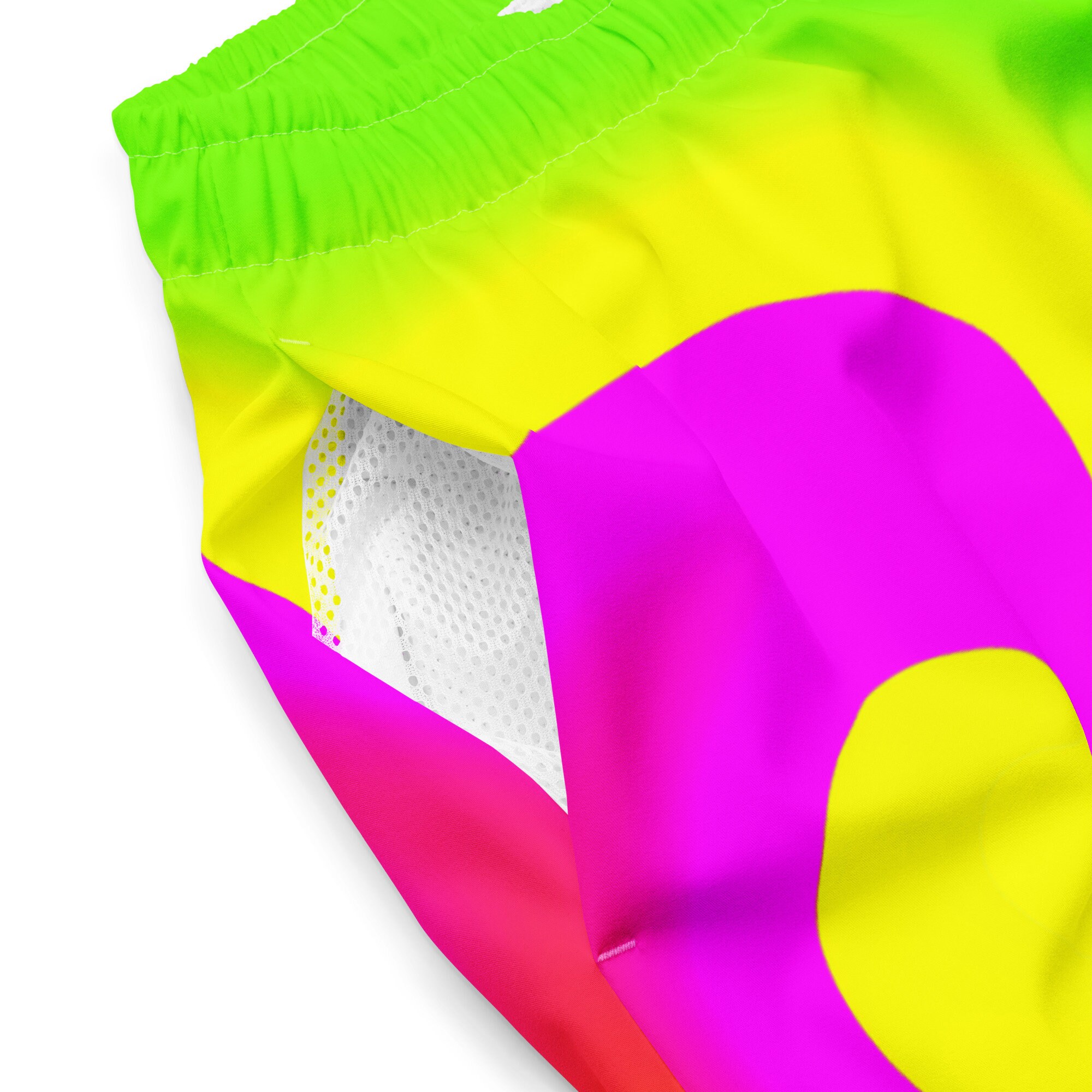 Neon Swirl Men's Recycled Swim Trunks / Men's Swimwear - Etsy