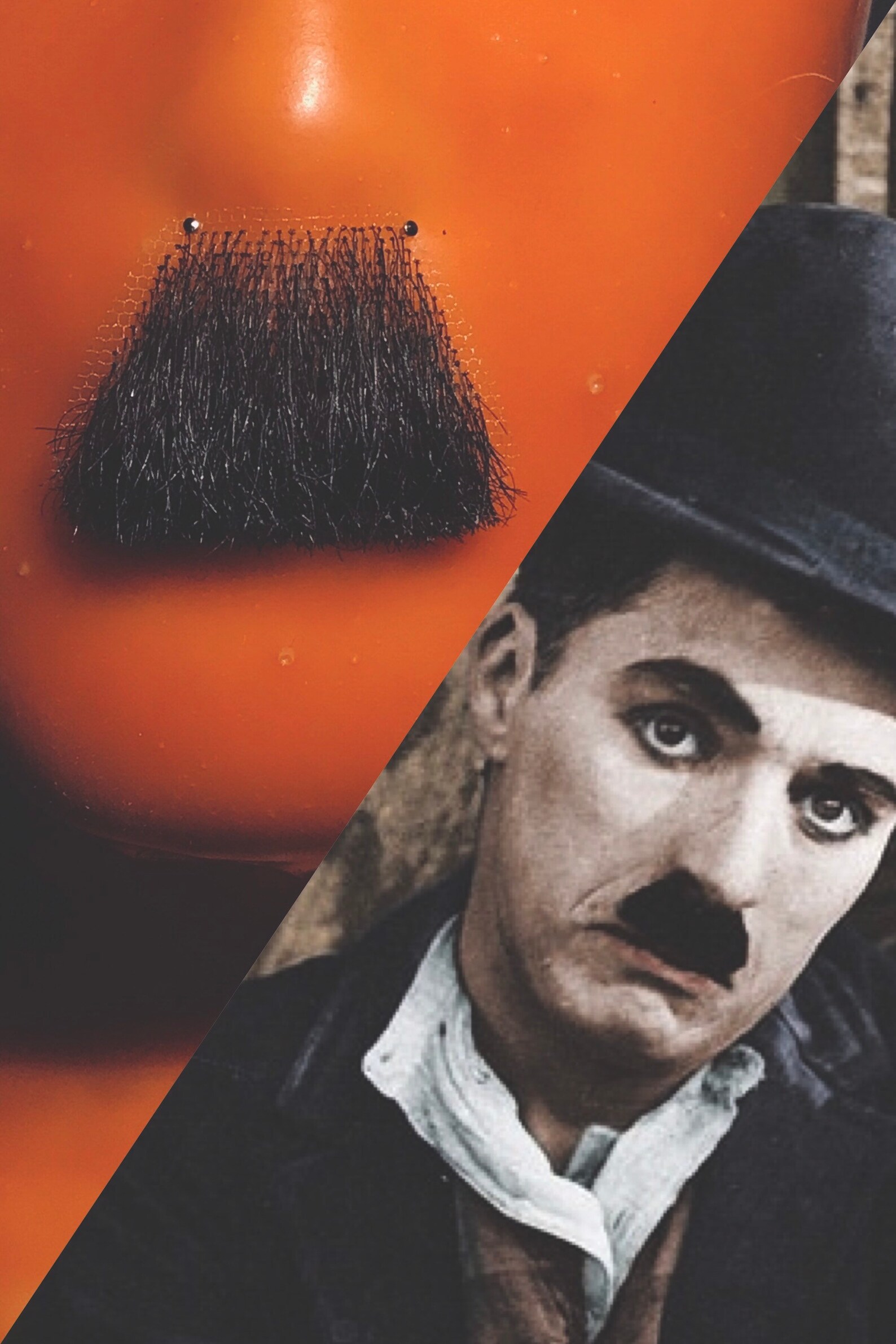NEW Charlie Chaplin realistic mustache / Natural human hair / | Etsy