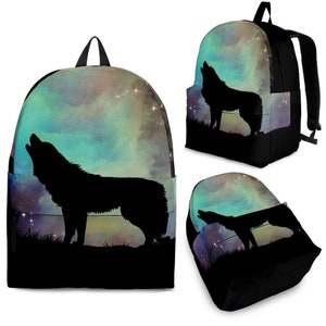 Wolf Backpack for Kids and Adults / Wolf Laptop Backpack / Travel ...