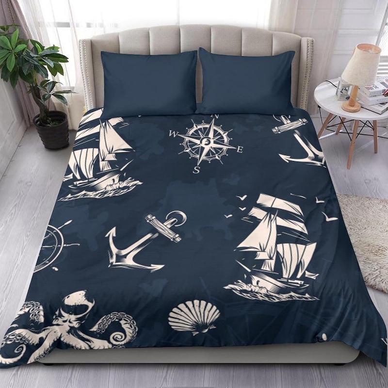 Nautical Bedding - Etsy