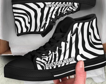 Custom Zebra Shoes - Etsy