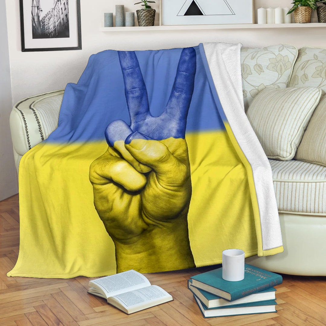 Ukraine Victory Blanket / Ukraine Throw Blanket / Ukraine Fleece ...