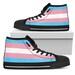 Transgender High Top Shoes / Transgender Custom Print Shoes ...