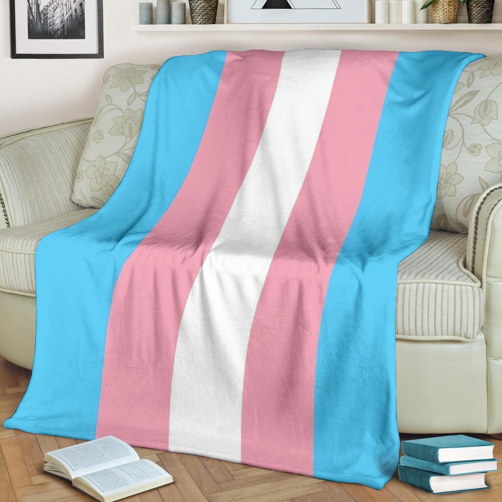 Custom Name Transgender Pride Flag Blanket: Soft Fleece Throw - Etsy