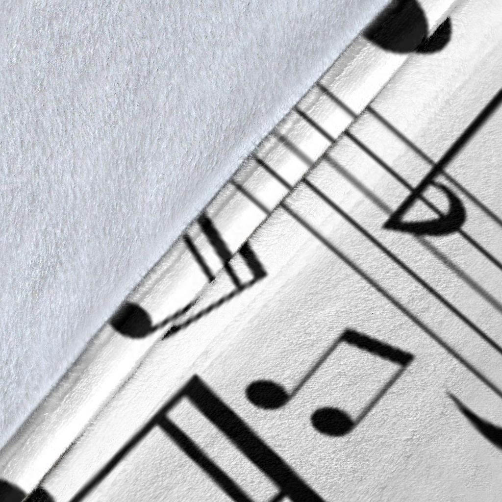 Music Notes Blanket / Music Throw Blanket / Music Fleece - Etsy