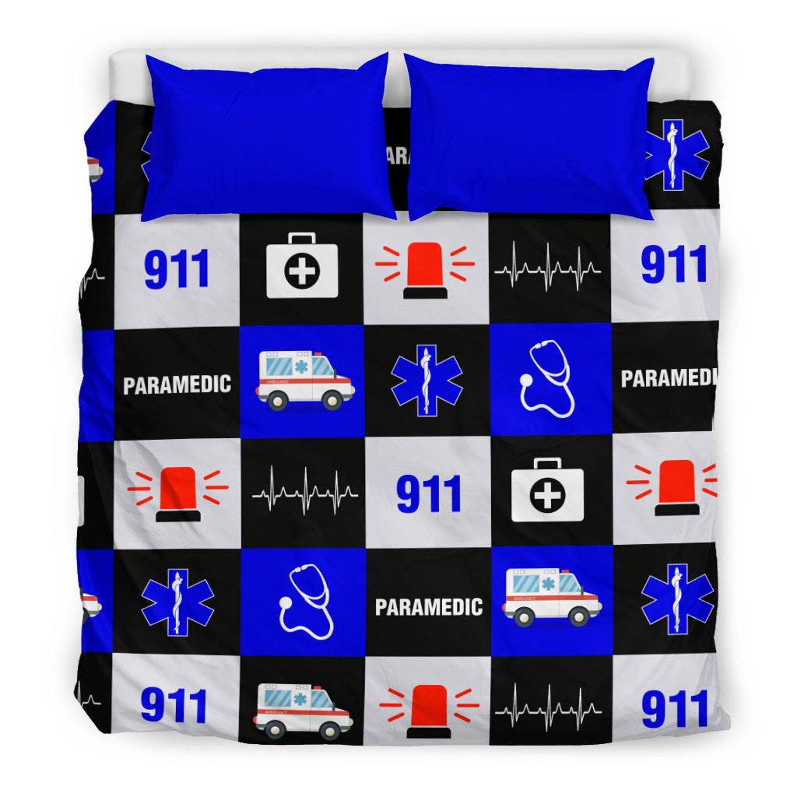 Paramedic Duvet Cover and Pillow Covers EMT Bedding Set - Etsy Canada