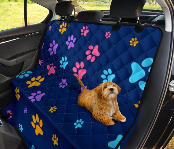 Paws Print Pet Backseat Cover car Accessories Dog Lovers Gift Pet Owner dog Mom Dad Car Seat Cover car Seat Protector Etsy