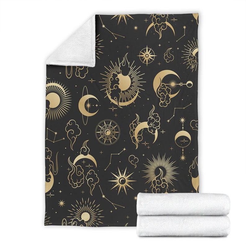 Sun Moon Bohemian Blanket / Sun Moon Throw Blanket / Sun Cozy - Etsy Israel
