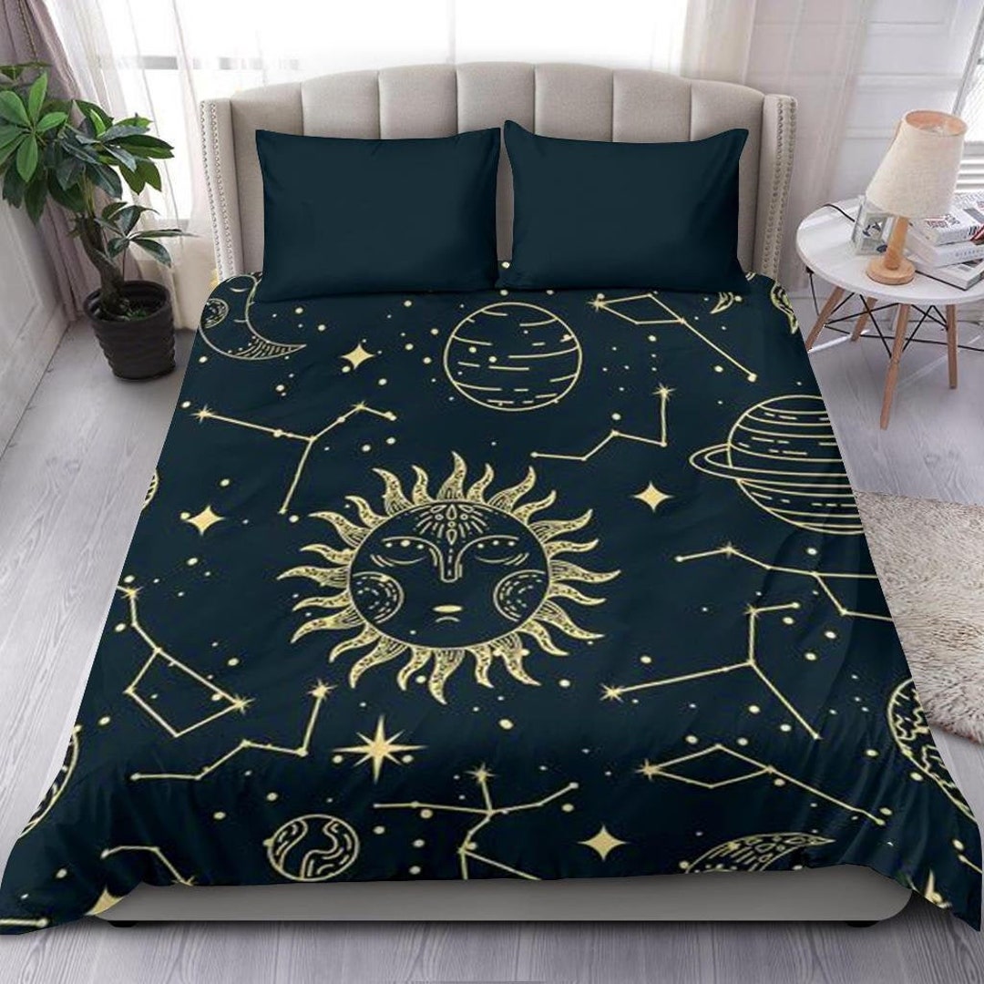 Astrological Duvet Cover and Pillow Covers - Astrology Bedding Set ...