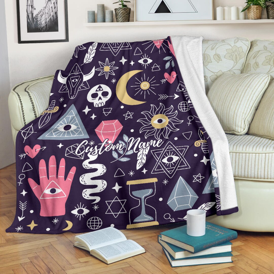Esoteric Custom Name Blanket / Esoteric Throw Blanket / Esoteric Fleece ...