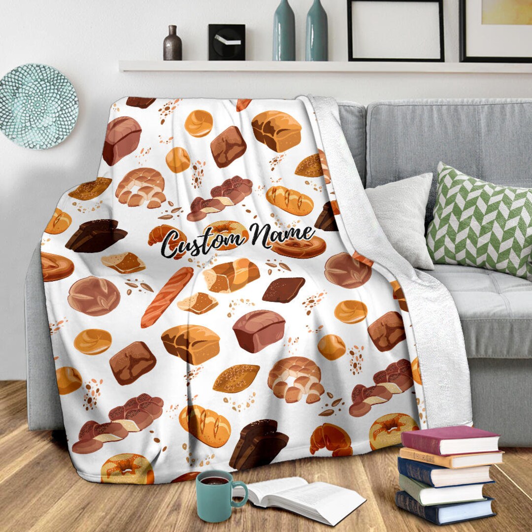 Baker Custom Name Blanket / Bakery Throw Blanket / Bakery Fleece ...