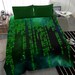 Code Duvet Cover and Pillow Covers Matrix Code Bedding Set Matrix Code ...