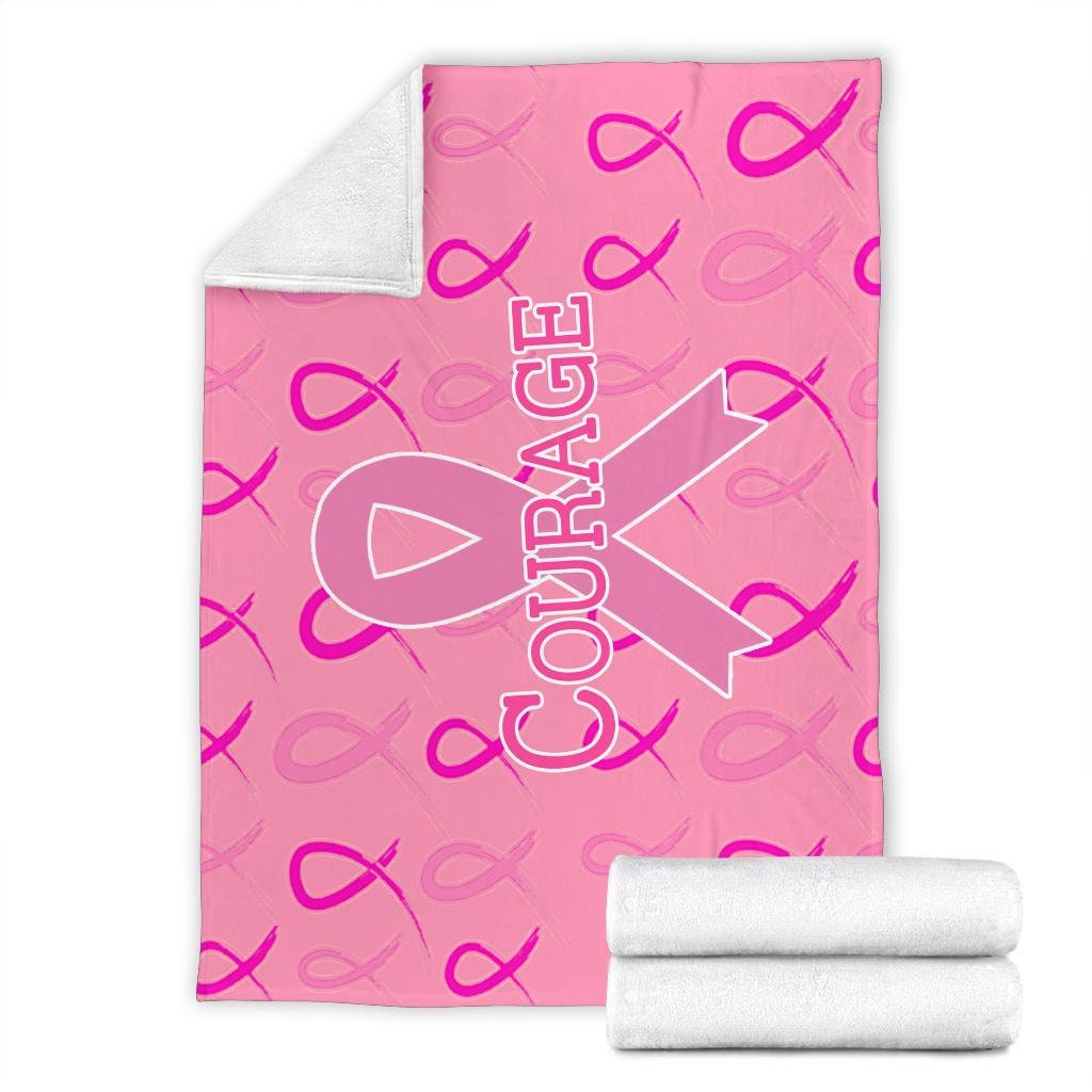 Breast Cancer Blanket / Fight cancer with faith blanket / | Etsy