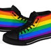 LGBT Flag High Top Shoes / LGBT Custom Print Shoes / LGBT High Top ...