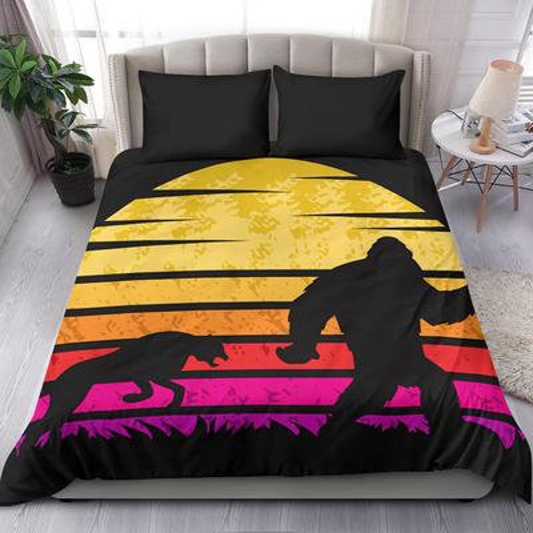 Bigfoot Duvet Cover and Pillow Covers Yeti Bedding Set - Etsy UK