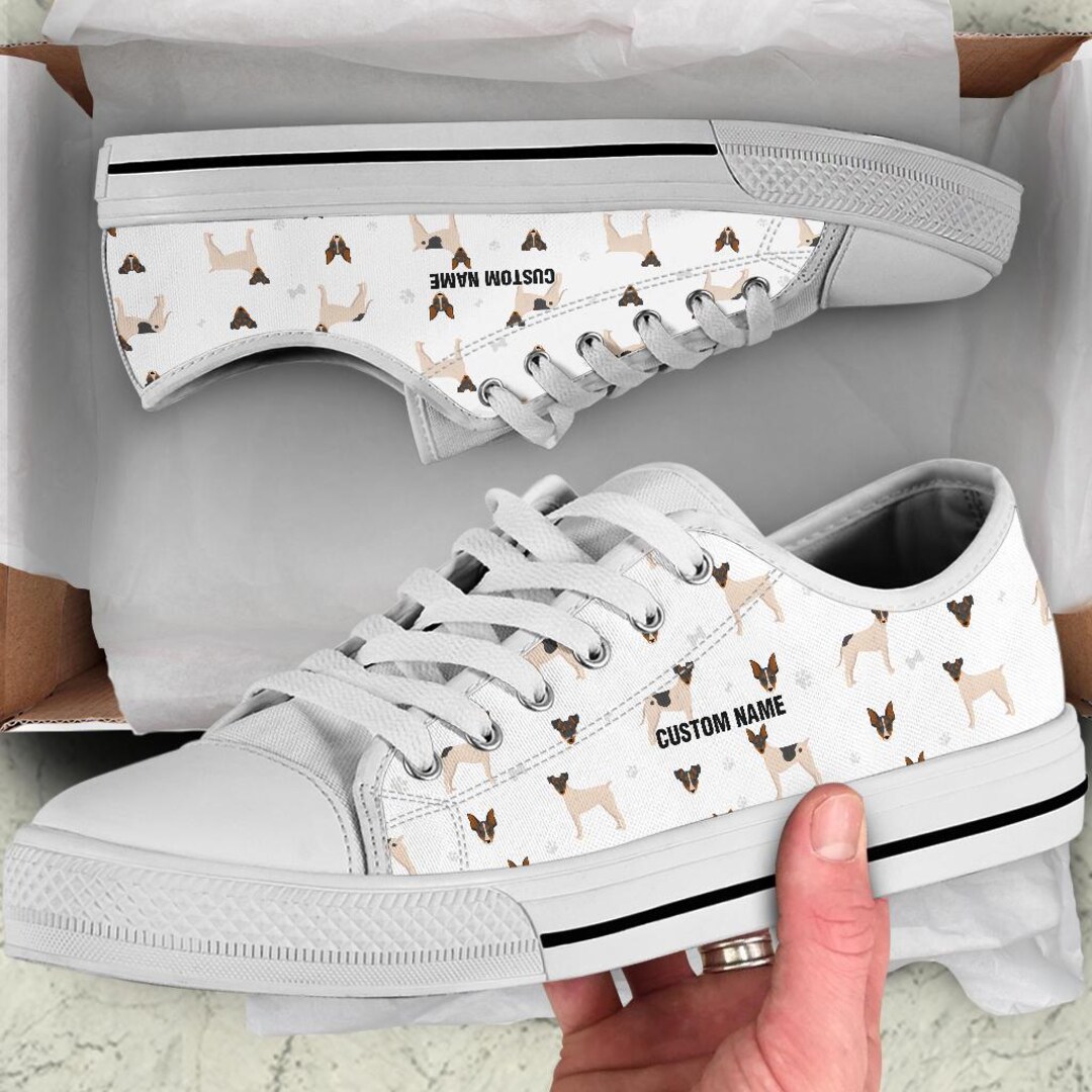 Andalusian Ratter Custom Name Sneakers / Ratter Dog Low Top Shoes ...