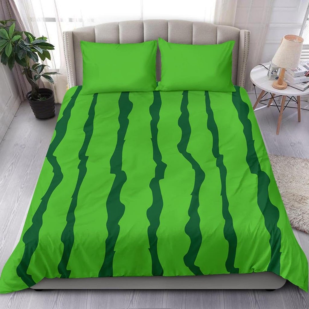 Watermelon Duvet Cover and Pillow Covers - Watermelon Bedding Set ...