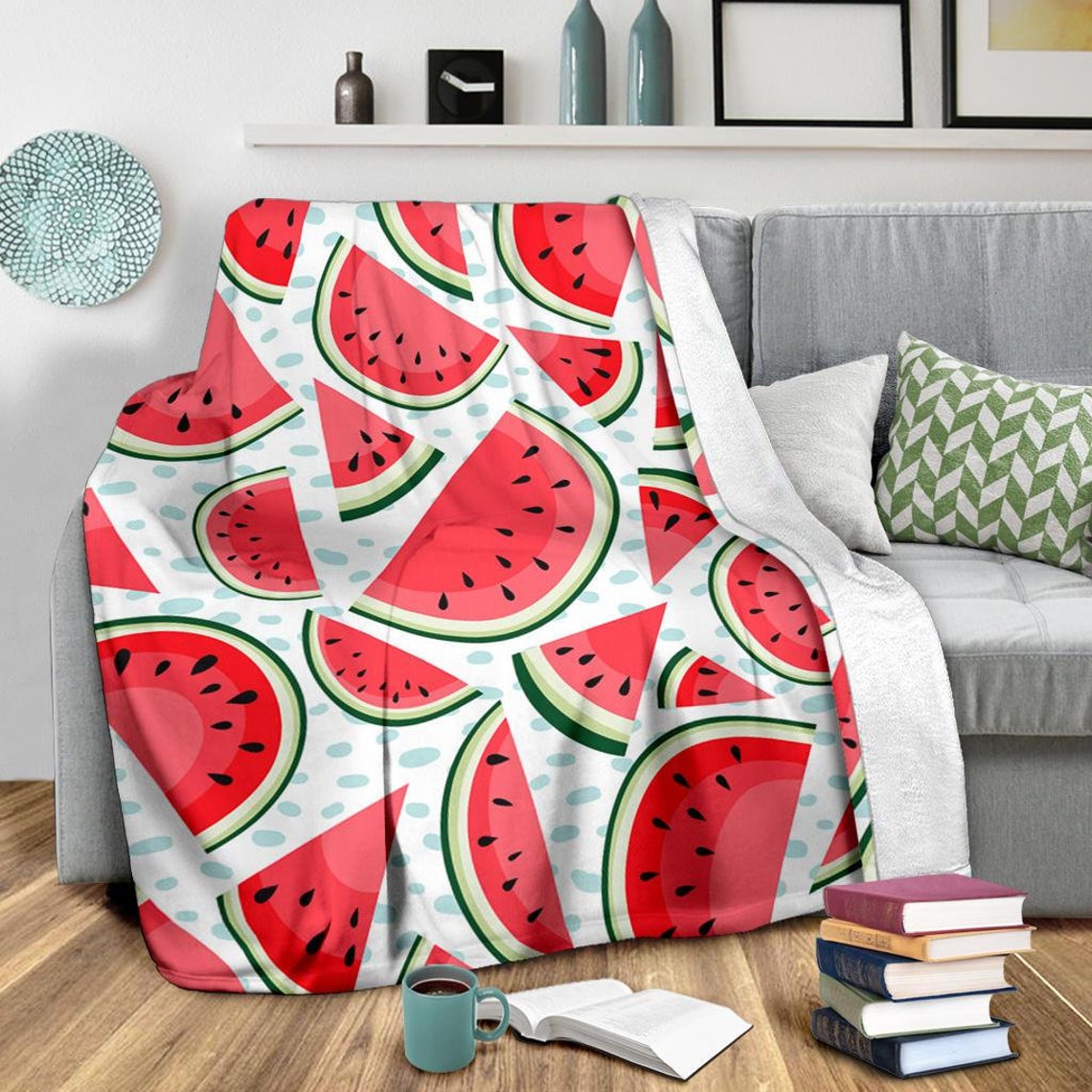 Watermelon Blanket / Watermelon Fleece Blanket / Watermelon - Etsy