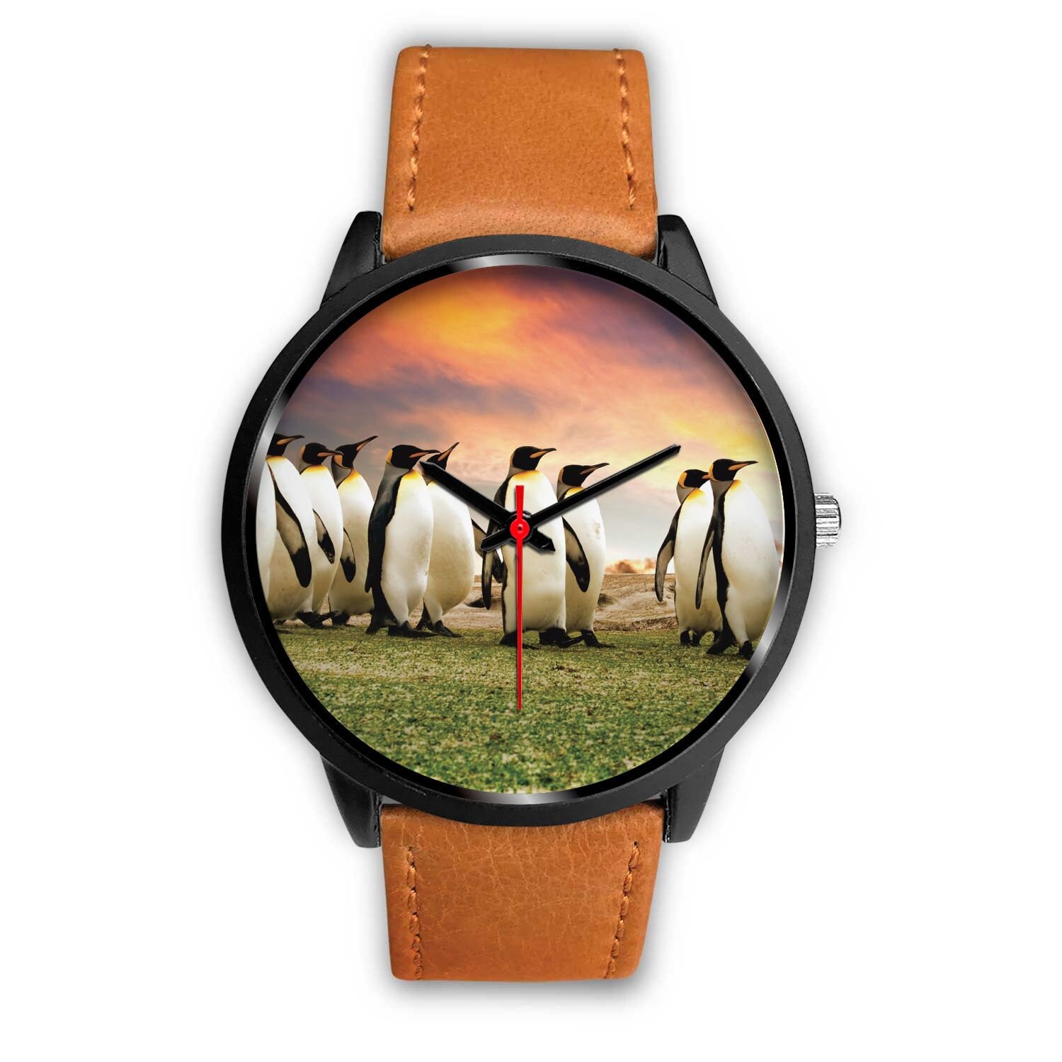 Penguins Custom Watch / Penguins Hand Watch / Penguins Wrist | Etsy