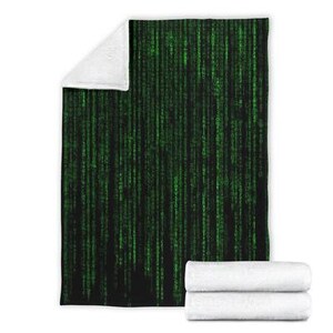 Matrix Code Blanket / Matrix Code Throw Blanket / Matrix Code Fleece ...