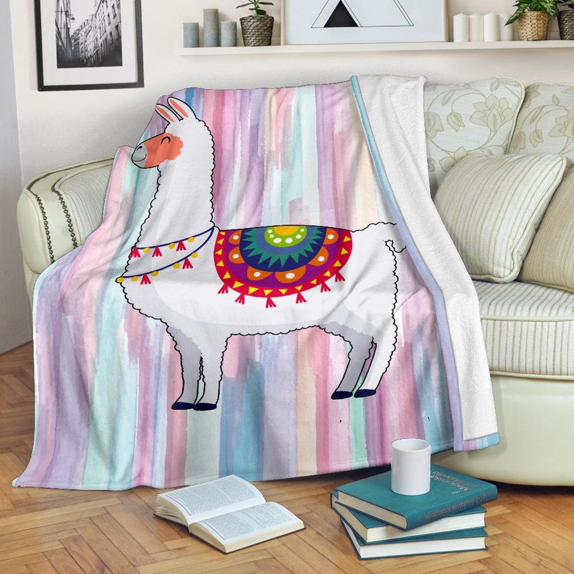 Llama Blanket / Llama Throw Blanket / Llama Fleece Blanket / - Etsy