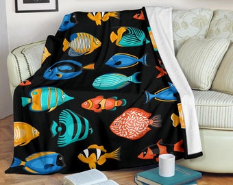 Fish Kid Blanket | Etsy