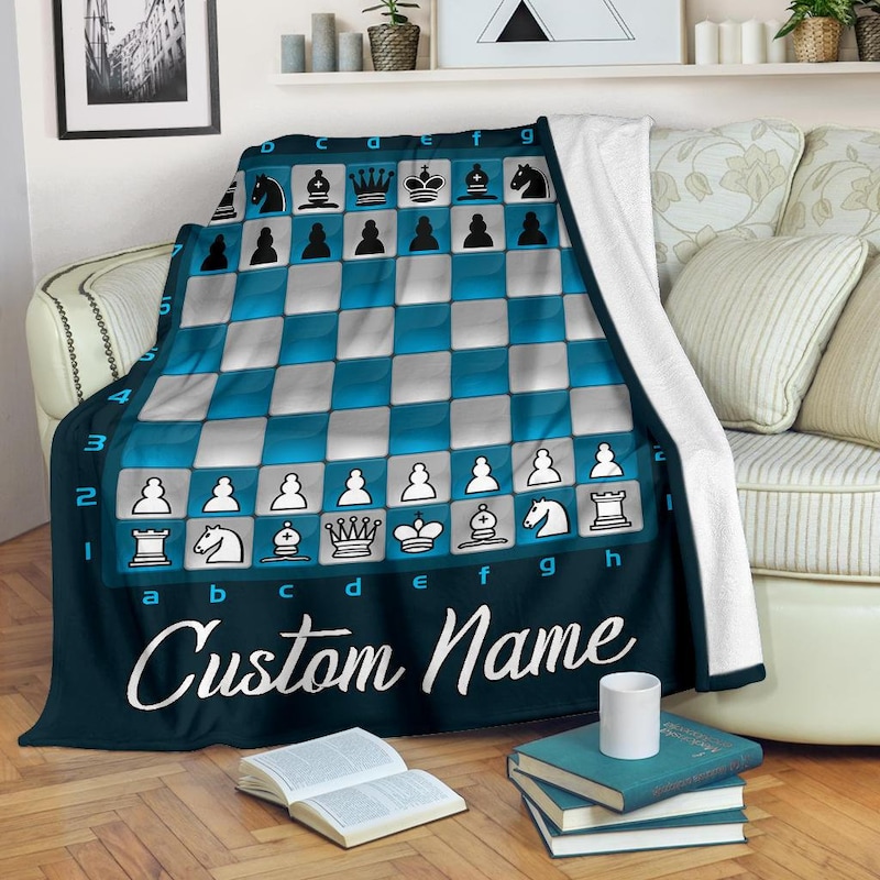 Chess Set Blanket - Etsy