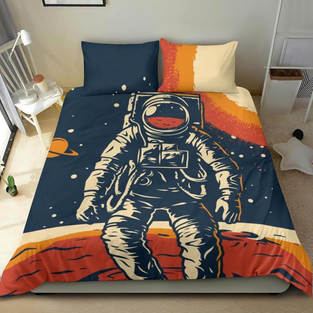 Astronaut Duvet Cover and Pillow Covers Astronaut Bedding - Etsy UK