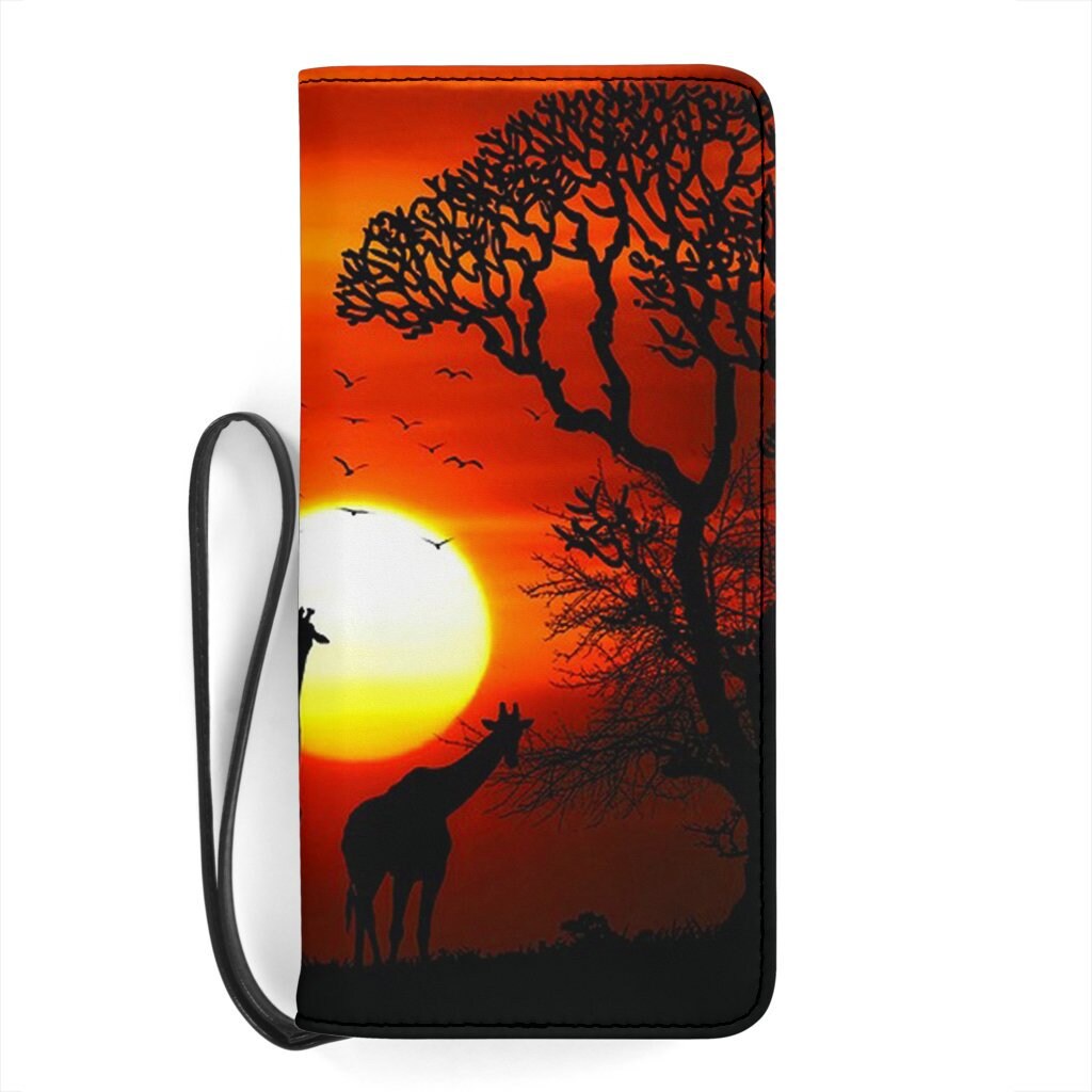 Giraffe Women's Clutch Purse Wallet Wristlet / Zipper - Etsy