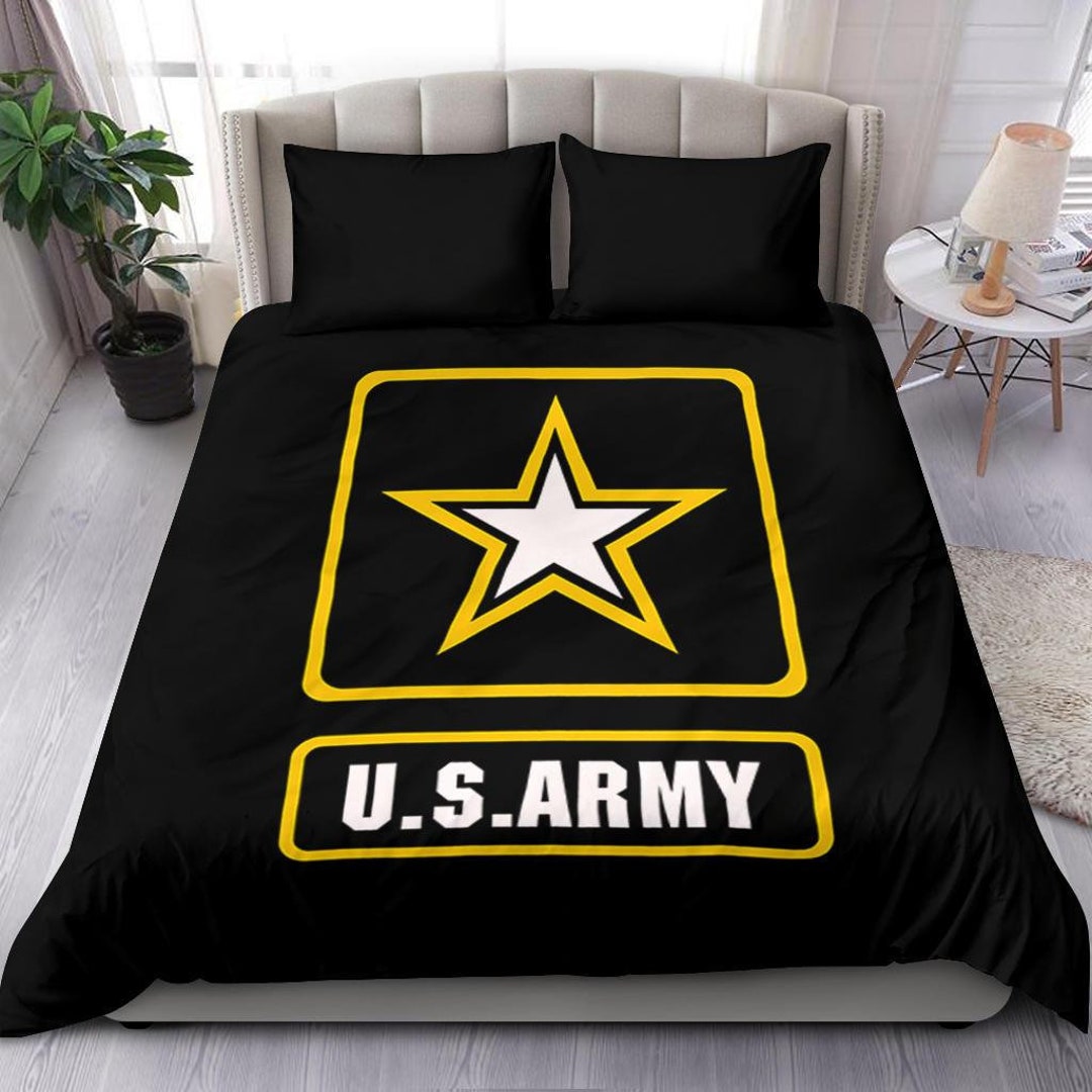 USA Army Duvet Cover and Pillow Covers - USA Army Bedding Set - USA ...