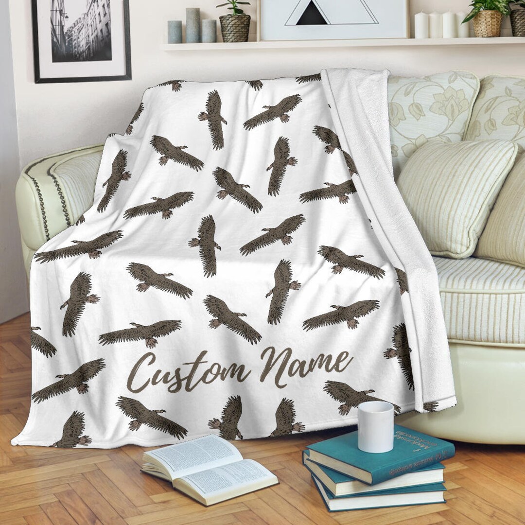 Custom Name Griffon Vulture Fleece Blanket: Bird Lover Gift - Etsy