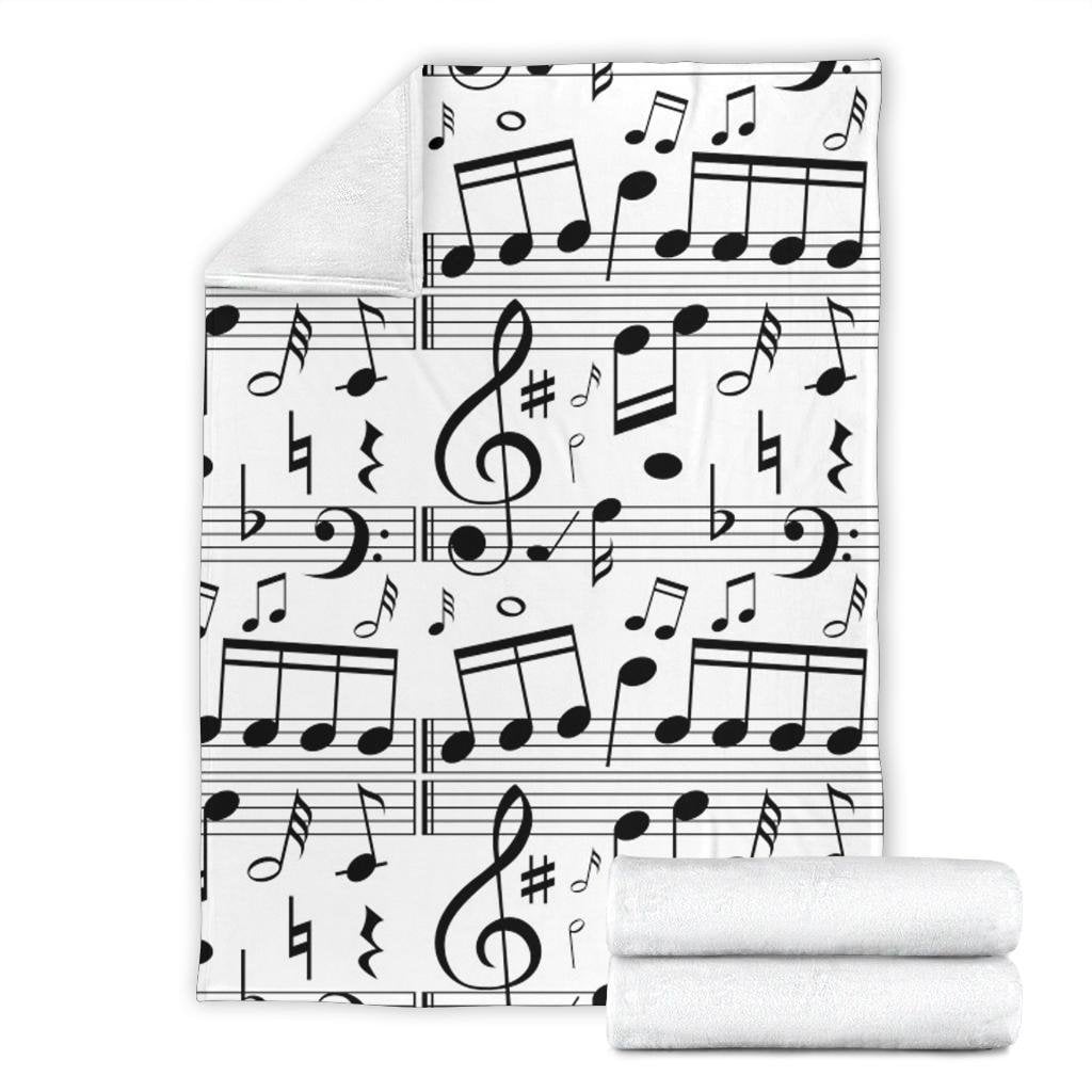 Music Notes Blanket / Music Throw Blanket / Music Fleece - Etsy