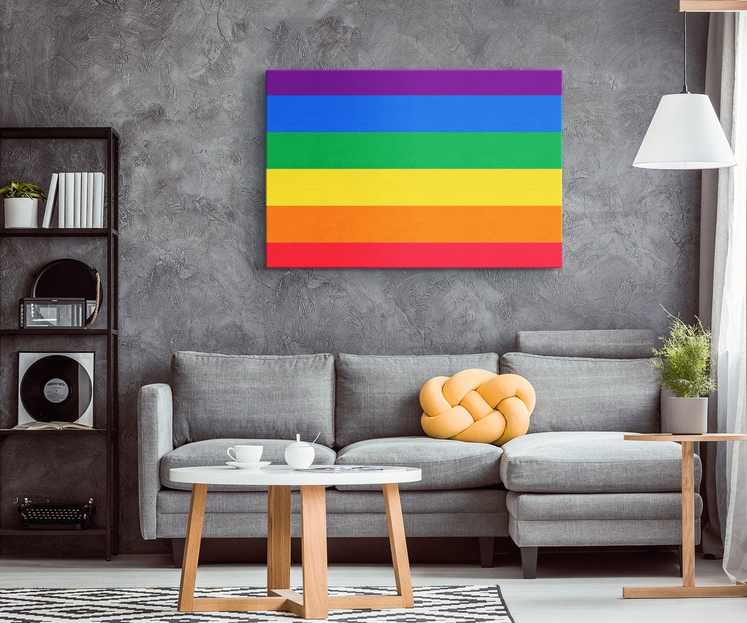 LGBT Framed Canvas Print Home Artwork Decor- LGBT Wall Art for Living ...