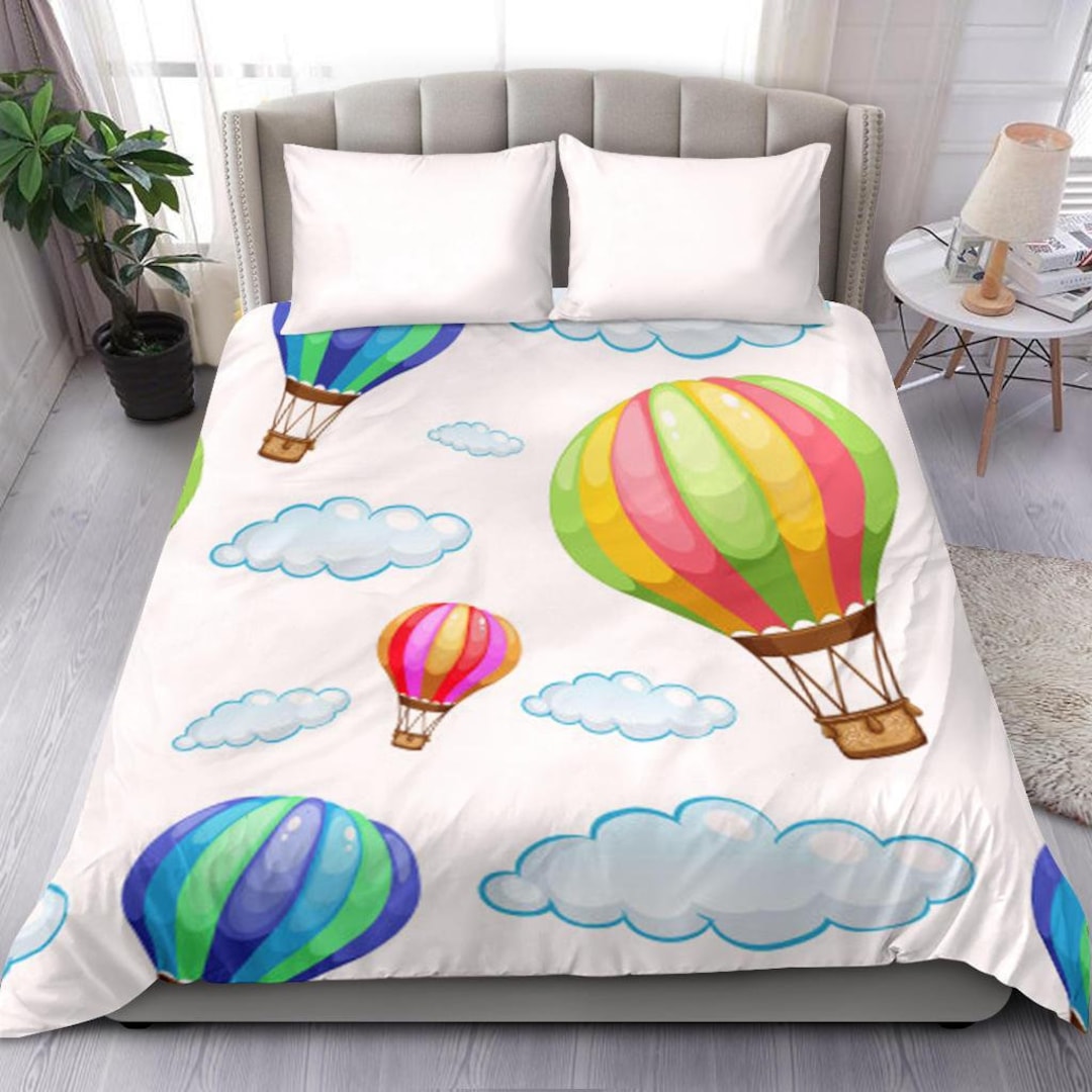 Hot Air Balloons Duvet Cover and Pillow Covers Balloons - Etsy