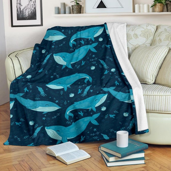 Whales Blanket - Etsy