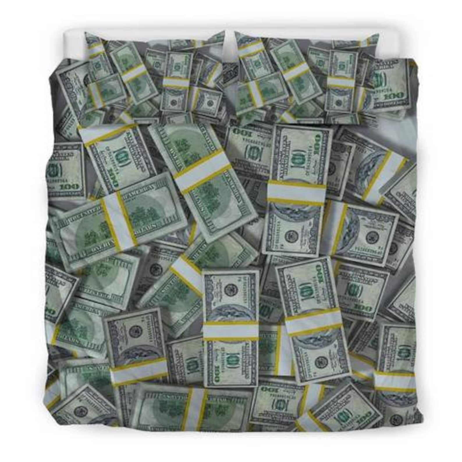 Money Duvet Cover and Pillow Covers Money Bedding Set - Etsy