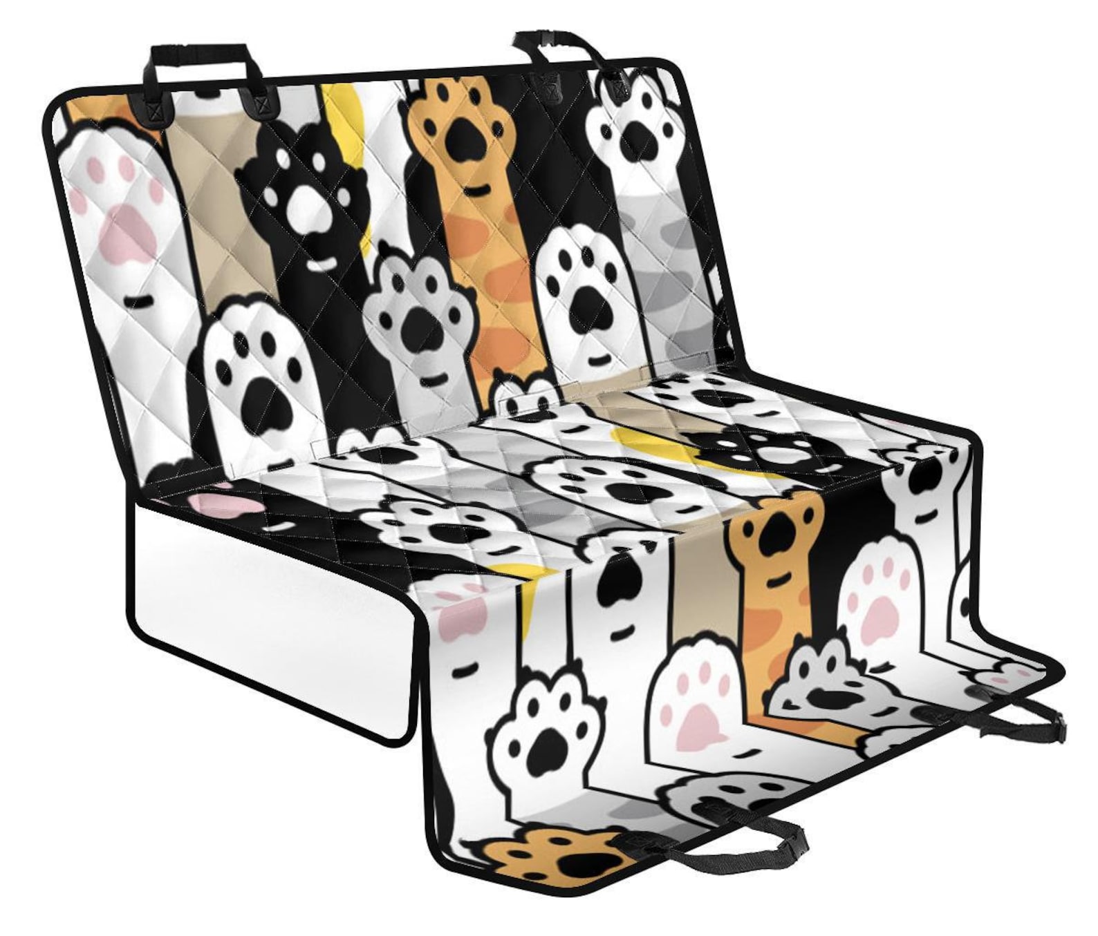 Paws Print Pet Backseat Cover-car Accessories Dog Lovers - Etsy