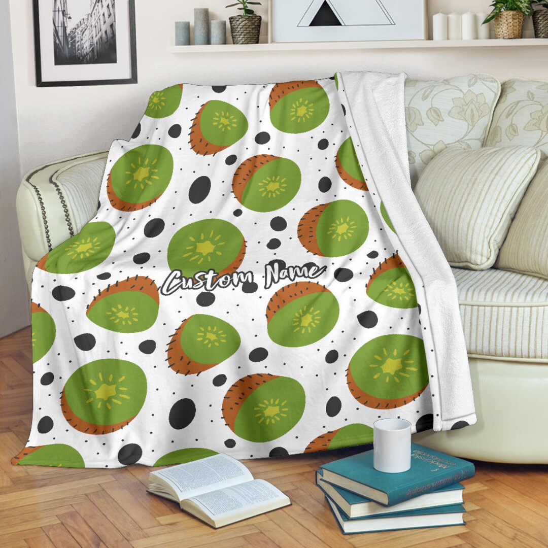 Kiwi Custom Name Blanket / Kiwi Throw Blanket / Kiwi Fleece Blanket ...