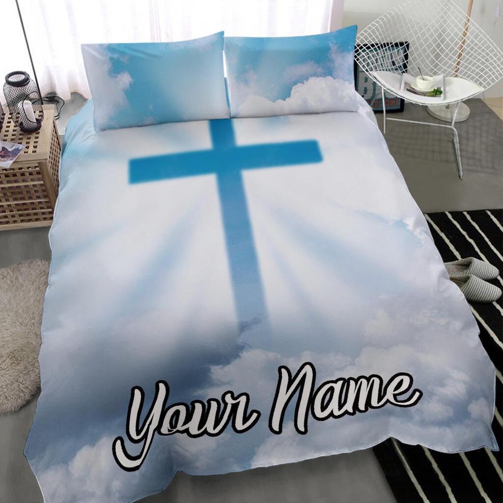 Holy Cross Duvet Cover and Pillow Covers Jesus Christ - Etsy