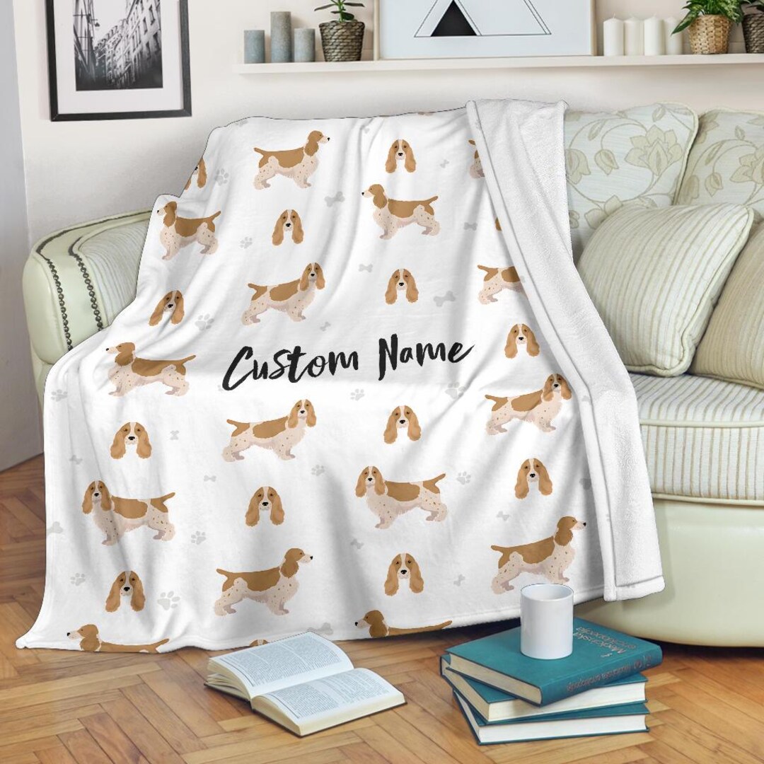 Custom English Cocker Spaniel Blanket: Soft Fleece Throw - Etsy
