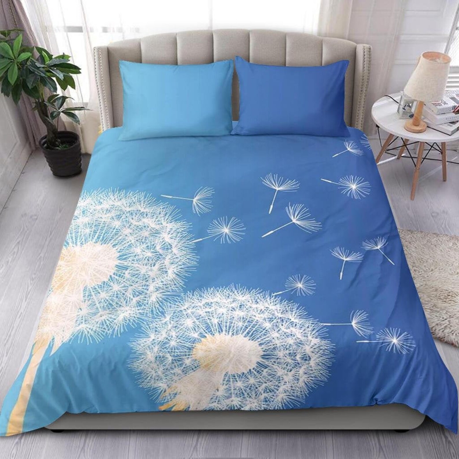 Dandelion Duvet Cover and Pillow Covers Dandelion Bedding - Etsy