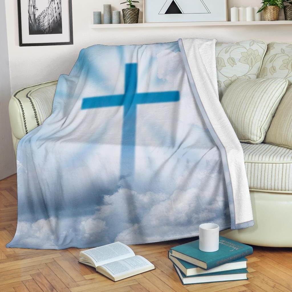 Holly Cross Blanket / Jesus Throw Blanket / Jesus Crucifixion - Etsy
