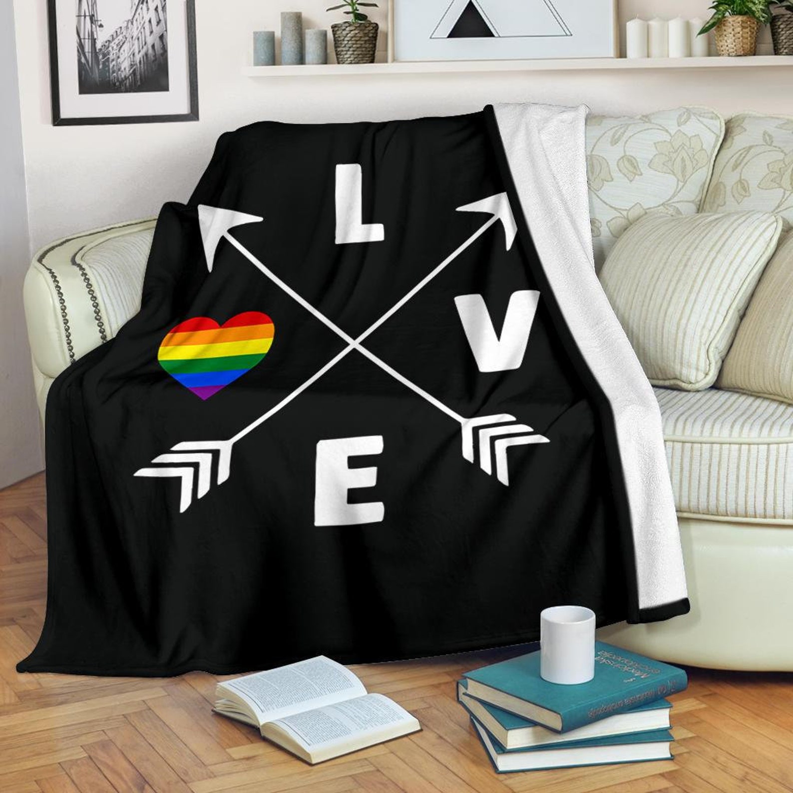 LGBT Blanket / Gay Blanket / Lesbian Blanket / Pride Blanket / Bisexual ...