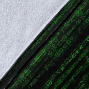 Matrix Code Blanket / Matrix Code Throw Blanket / Matrix Code Fleece ...